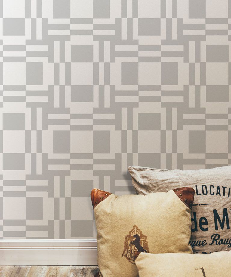Labyrinth of Mirrors Wallpaper • Geometric Art Deco • Milton & King