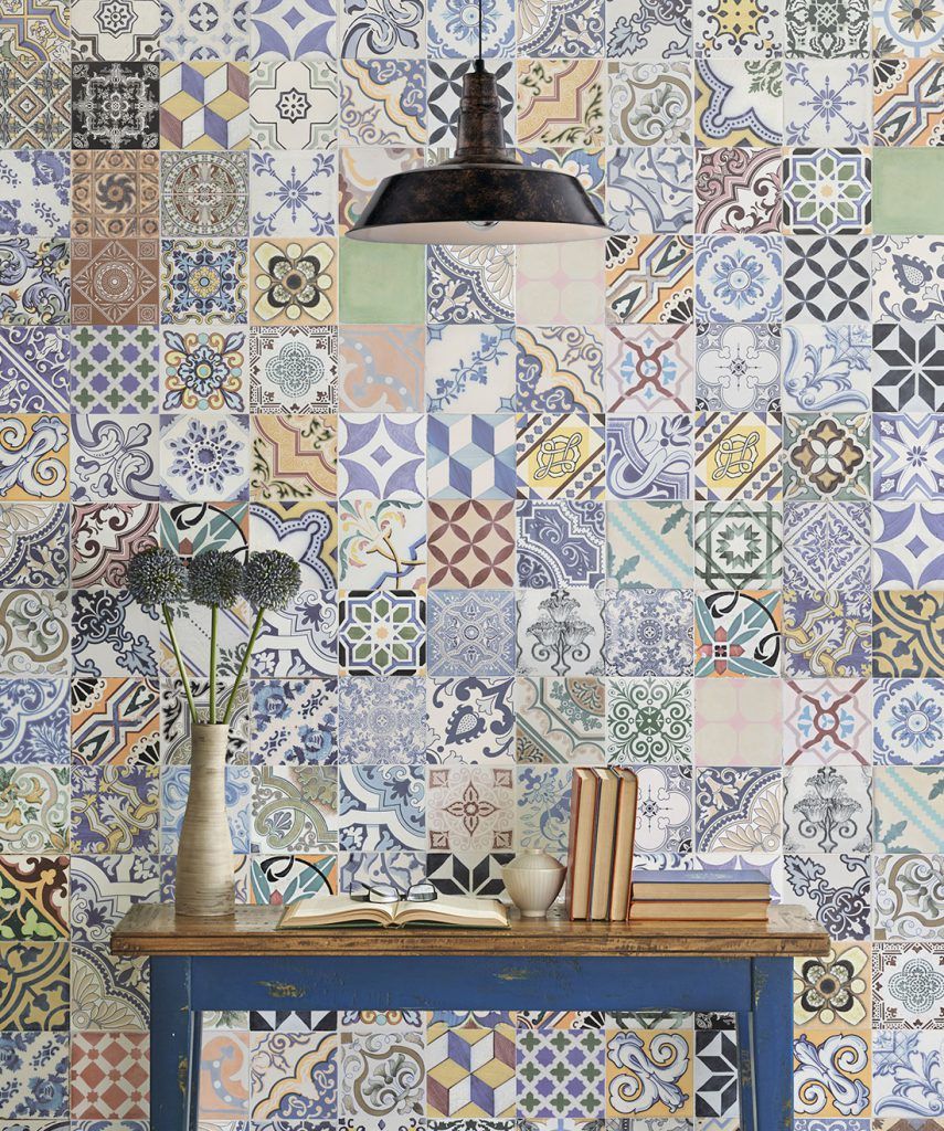Federation Tiles Wallpaper • Vintage Ceramic Tiles • Milton & King