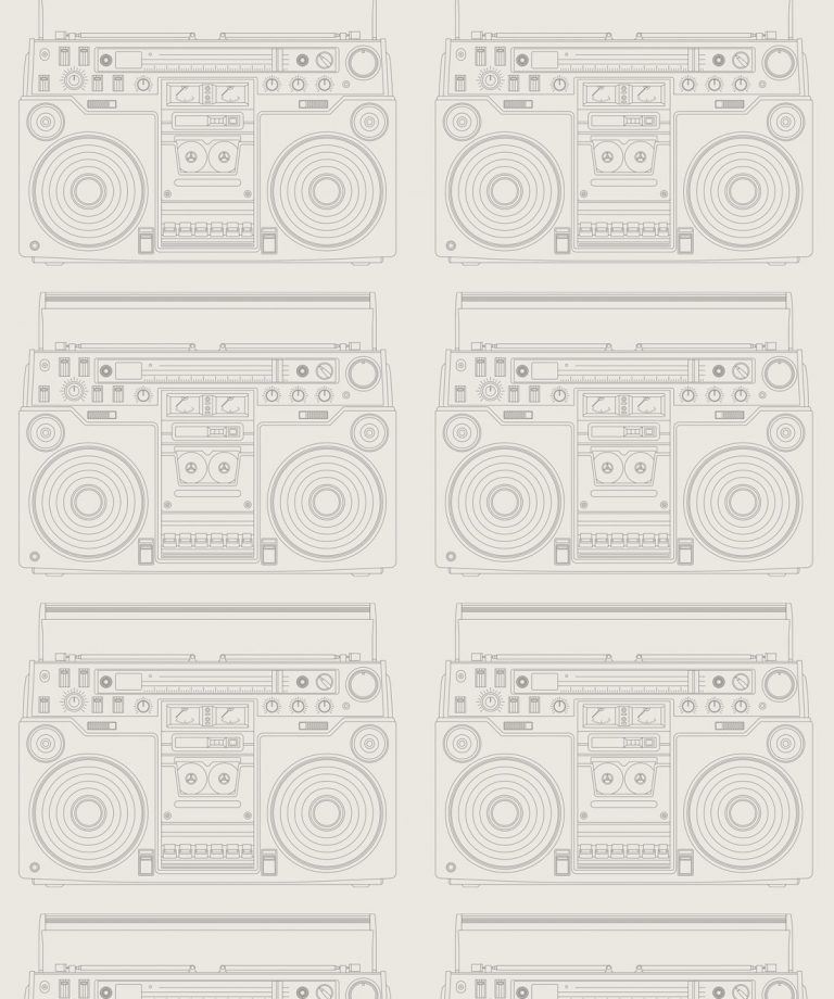 Boom Box Wallpaper • Retro Music Wallpaper • Milton & King