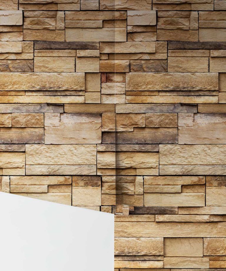 Sandstone Shale Wallpaper • Layered stone Wall • Milton & King