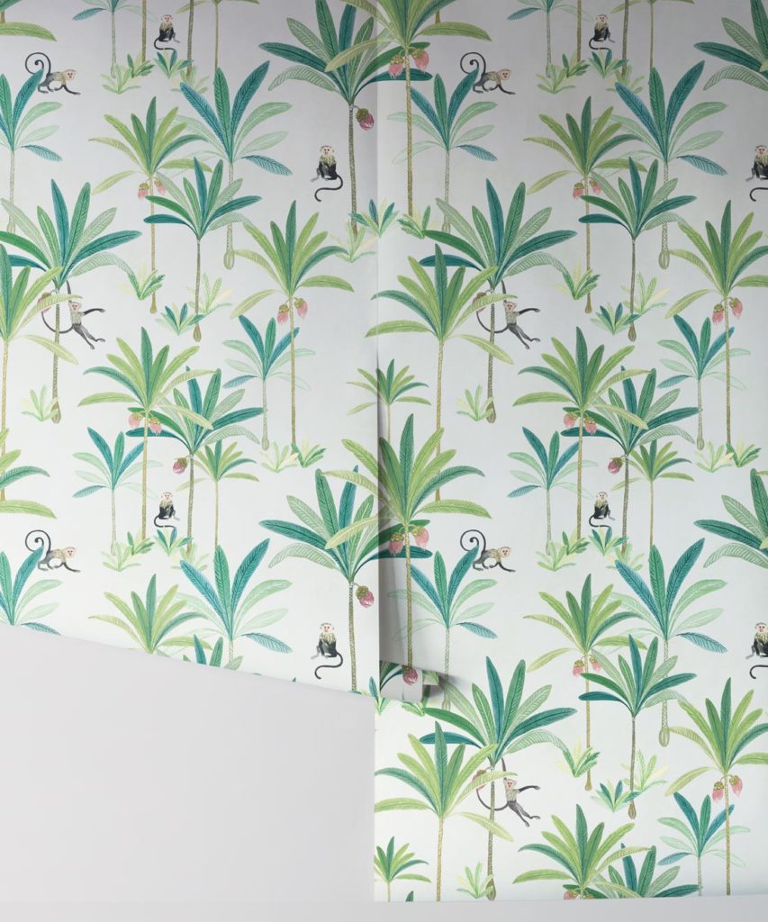 Monkey Palms Wallpaper • Tropical Palm Wallpaper • Milton & King