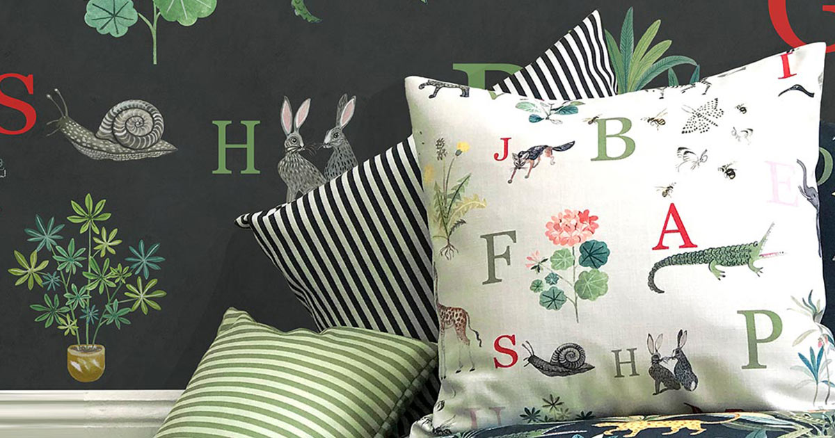 Alphabet Wallpaper • Educational Wallpaper with ABC's • Milton & King