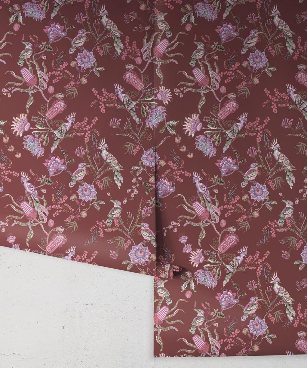 Matilda Wallpaper • Australian Flora & Fauna • Milton & King USA