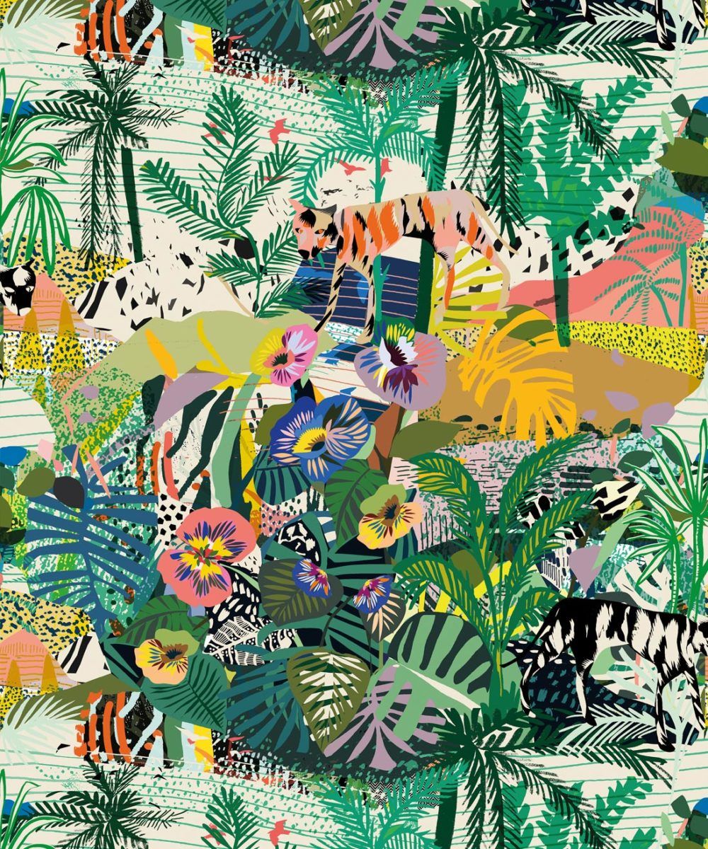 Utopia • Colorful Tropical Wallpaper • Milton & King