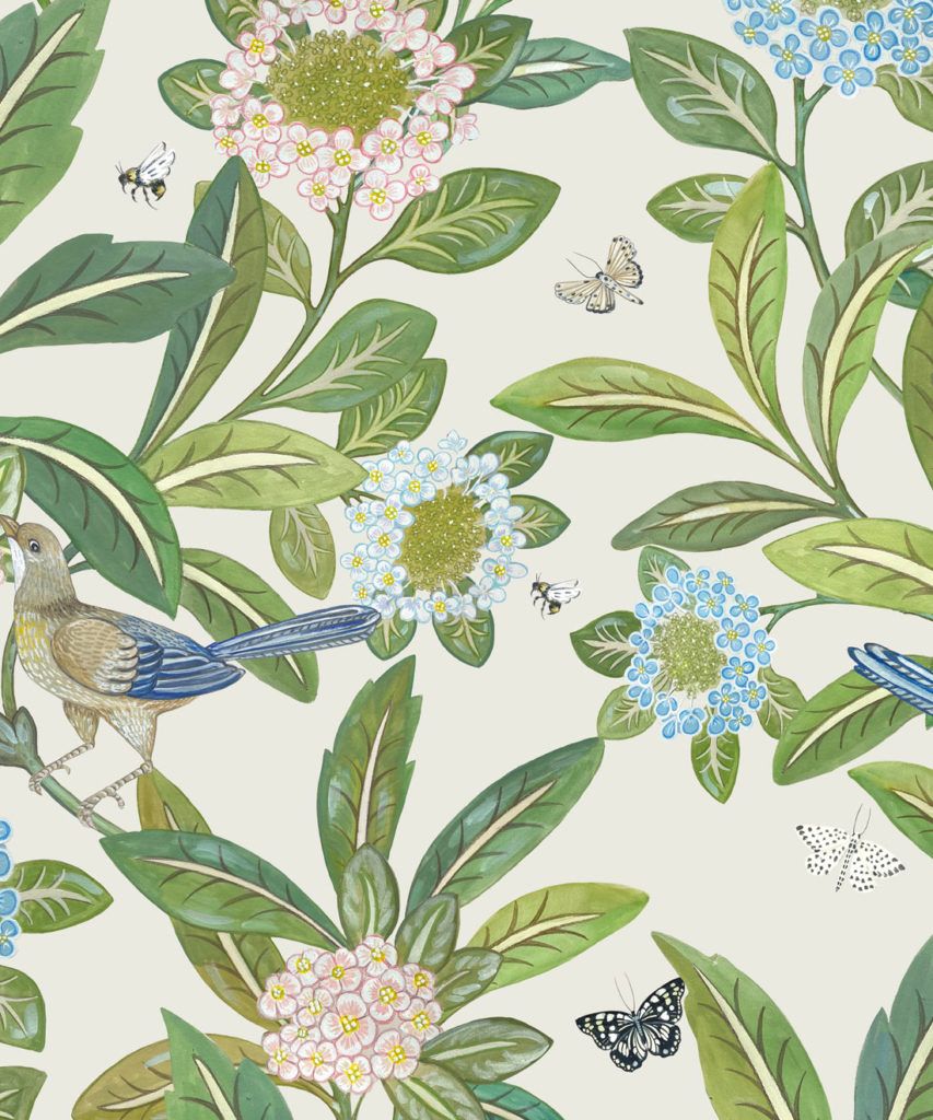 Sunny Garden Wallpaper • Beautiful Floral Design • Milton & King