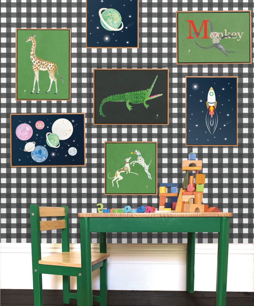 Check Wallpaper • A Classic, Gingham Design • Milton & King