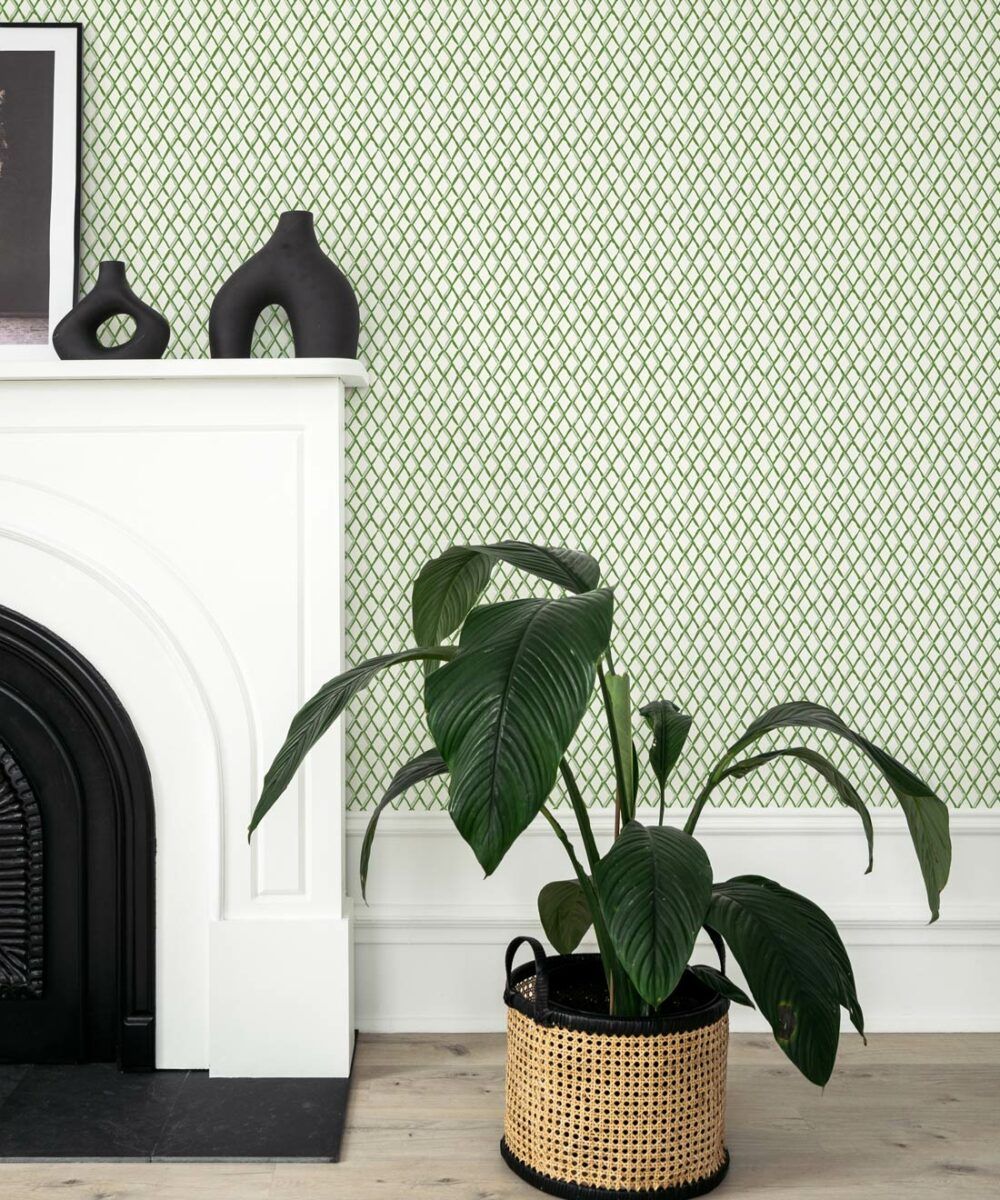 Lexington Wallpaper • Contemporary Trellis Design • Milton & King