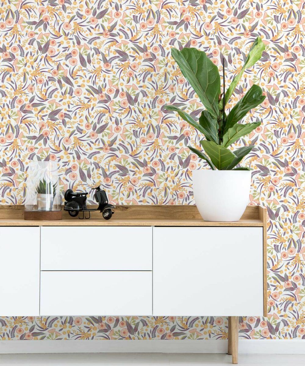 Gum Blossoms • Australian Floral Wallpaper • Milton & King