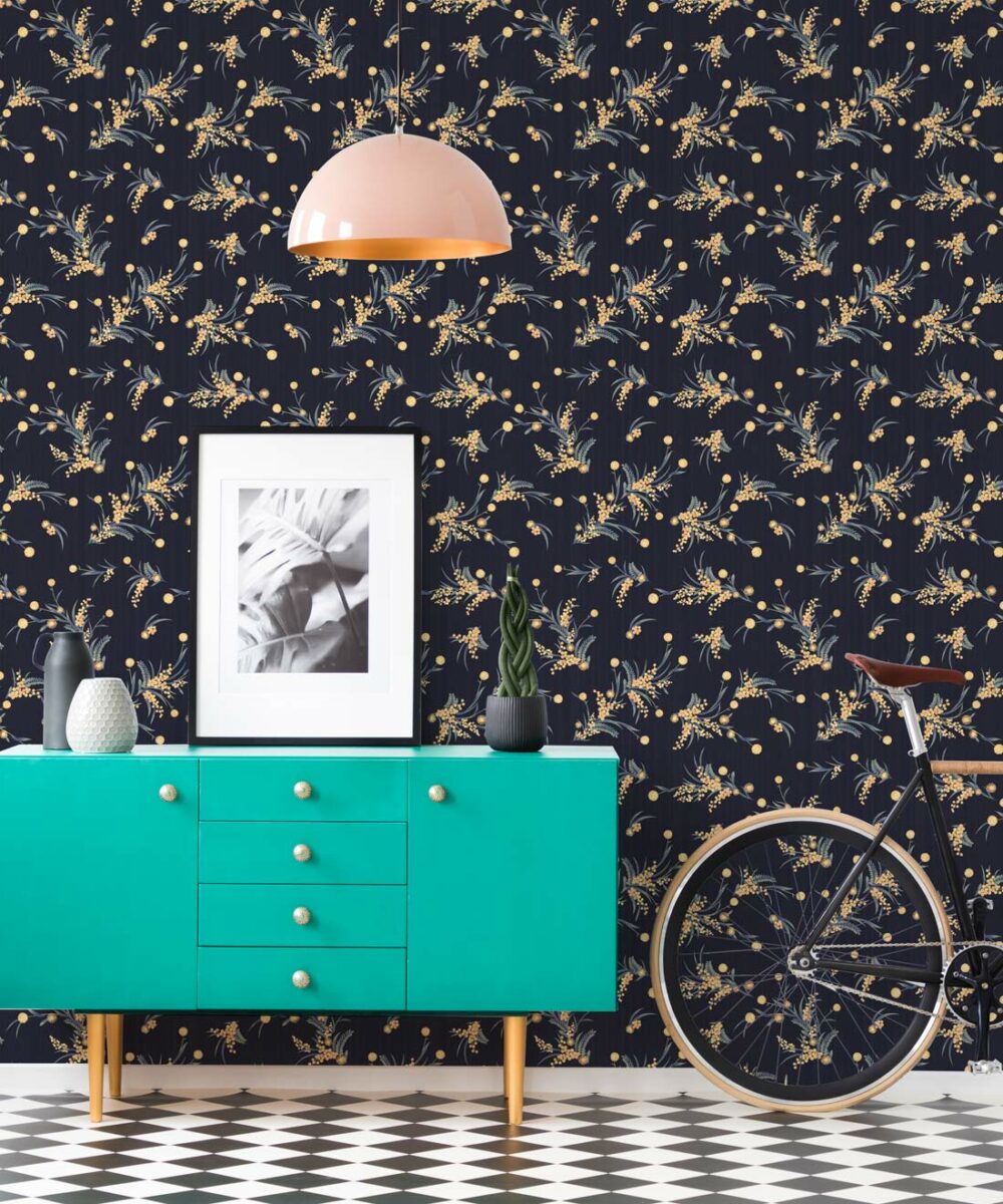 Wattle Wallpaper • Vintage Floral Wallpaper • Milton & King USA