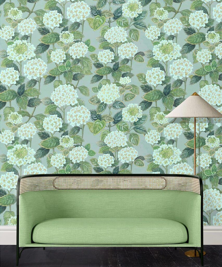 Hydrangea Garden Wallpaper • Gorgeous Florals • Milton & King