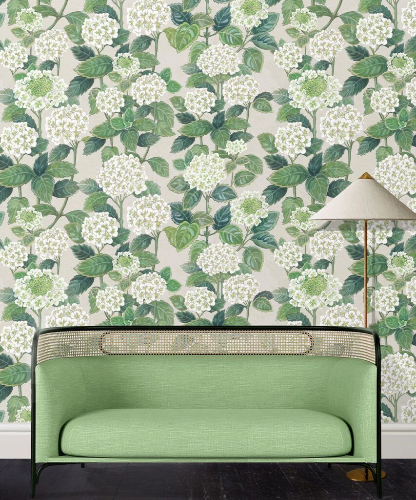 Hydrangea Garden Wallpaper • Gorgeous Florals • Milton & King