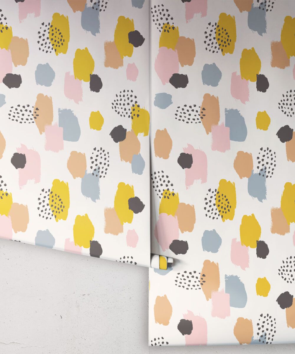 Painted Multi Spot • Spotted Kids Wallpaper • Milton & King