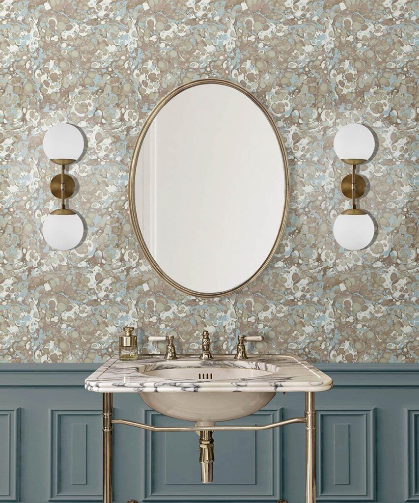 Rock Marbling Wallpaper • Natural Stone Design • Milton & King