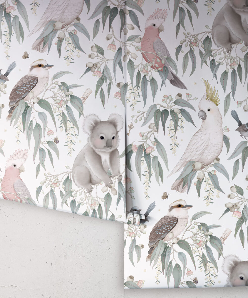 Bush Babies Wallpaper • Koalas & Birds Design • Milton & King