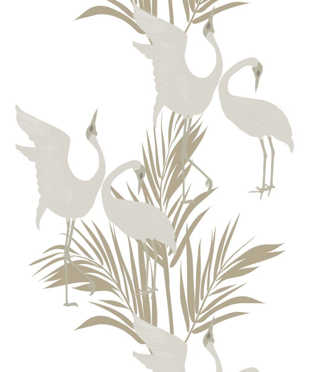 Dancing Brolgas Wallpaper • Bird wallpaper • Milton & King USA