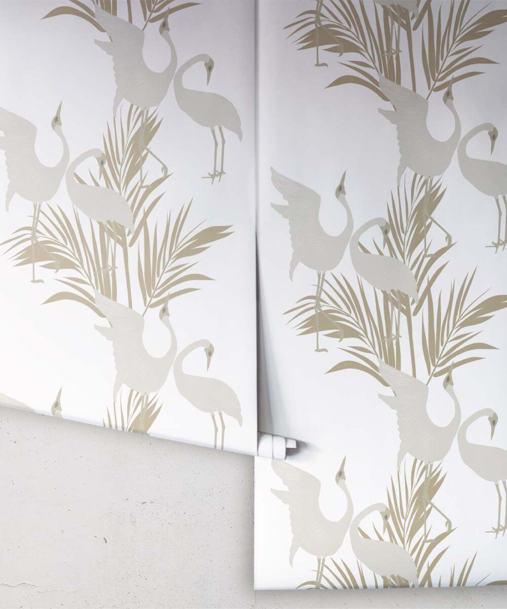 Dancing Brolgas Wallpaper • Bird wallpaper • Milton & King USA
