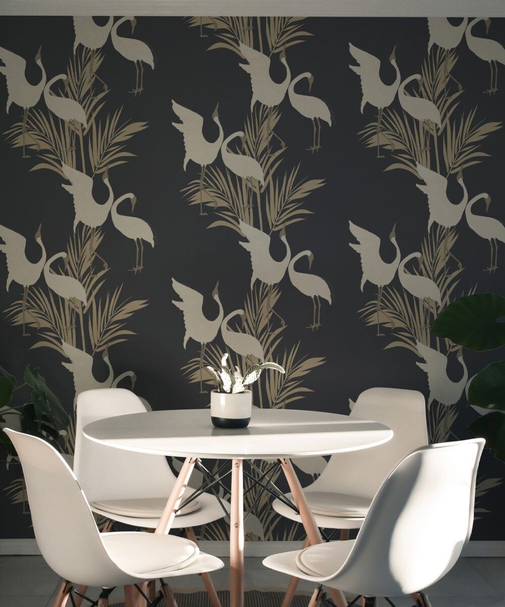 Dancing Brolgas Wallpaper • Bird wallpaper • Milton & King USA