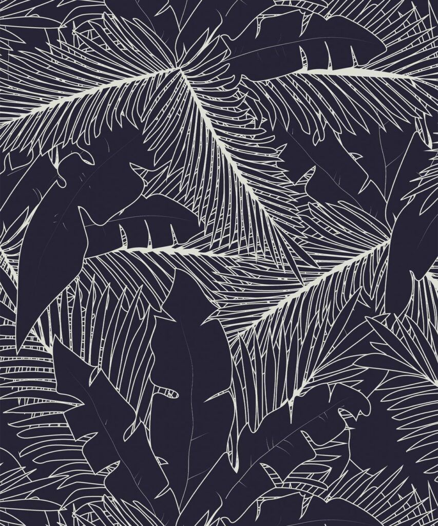 Art Deco Palm Wallpaper • Palm Leaf Design • Milton & King USA