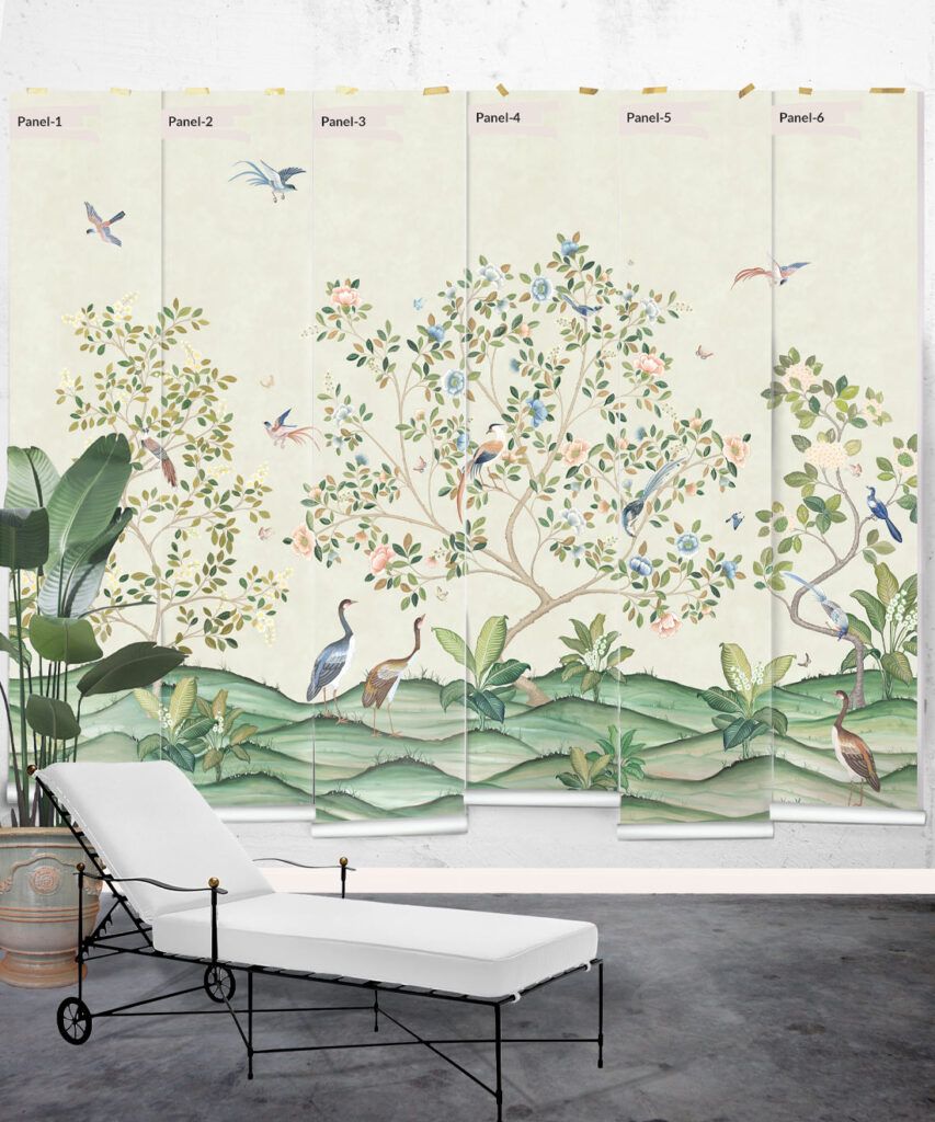 Spring Landscape Mural • Botanical Mural • Milton & King USA