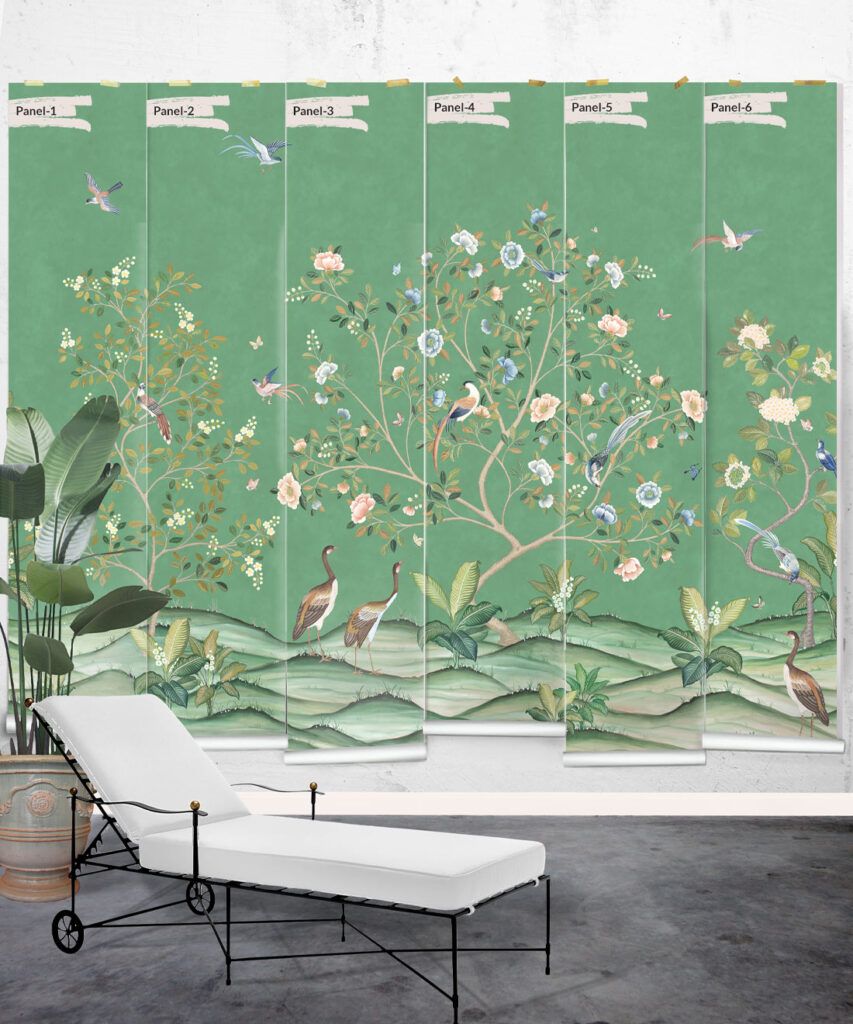 Spring Landscape Mural • Botanical Mural • Milton & King USA