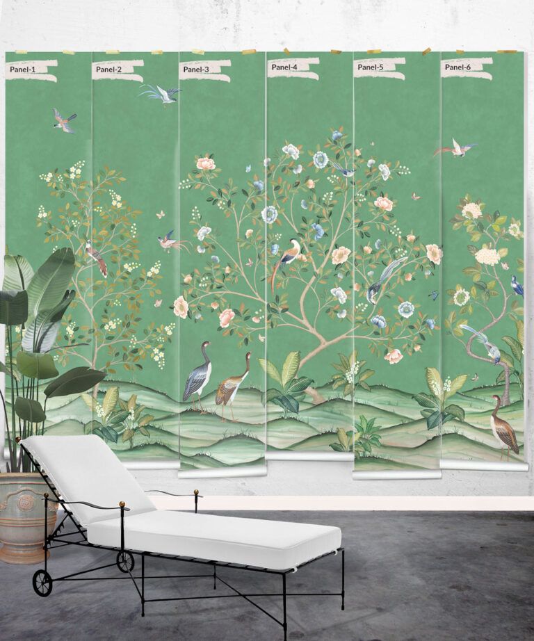 Spring Landscape Mural • Botanical Mural • Milton & King USA