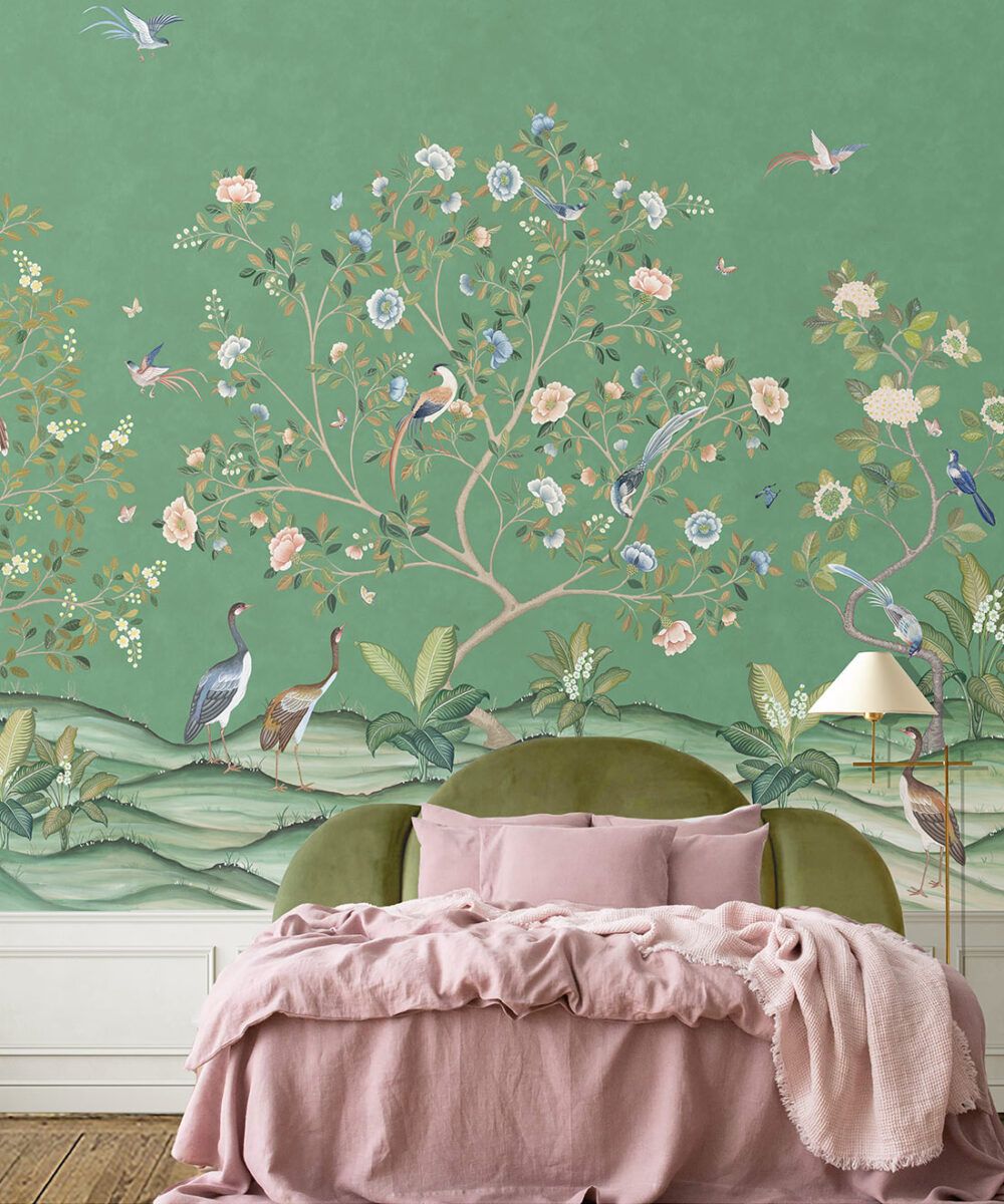 Spring Landscape Mural • Botanical Mural • Milton & King USA