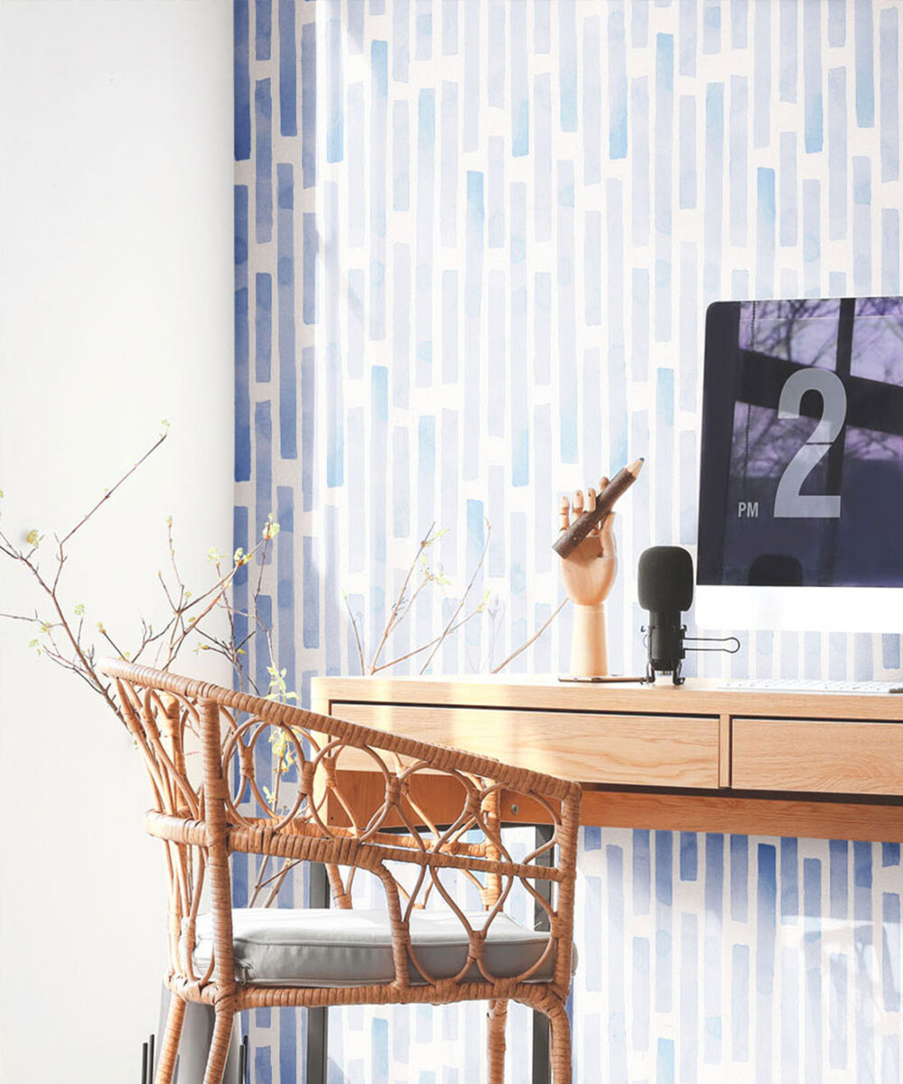 Colonnes Wallpaper • Watercolor Wallpaper • Milton & King USA