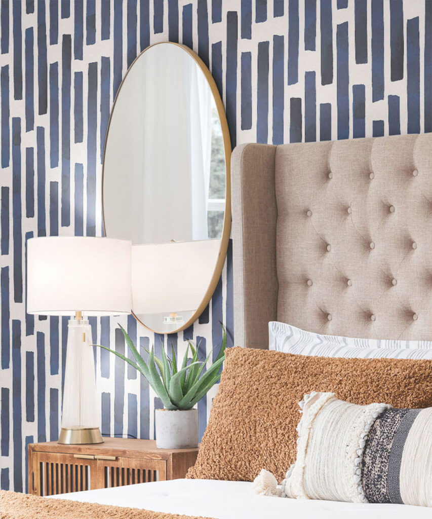 Colonnes Wallpaper • Watercolor Wallpaper • Milton & King USA