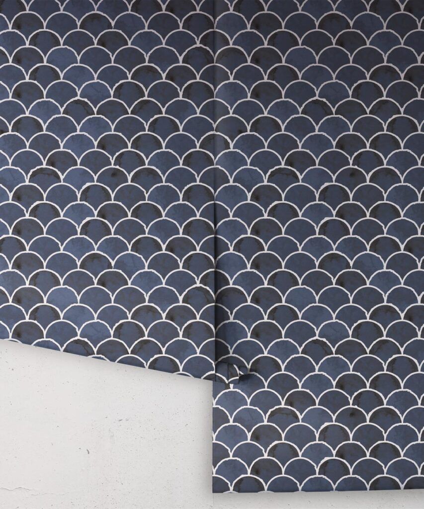 Écailles Wallpaper • Watercolor Wallpaper • Milton & King USA