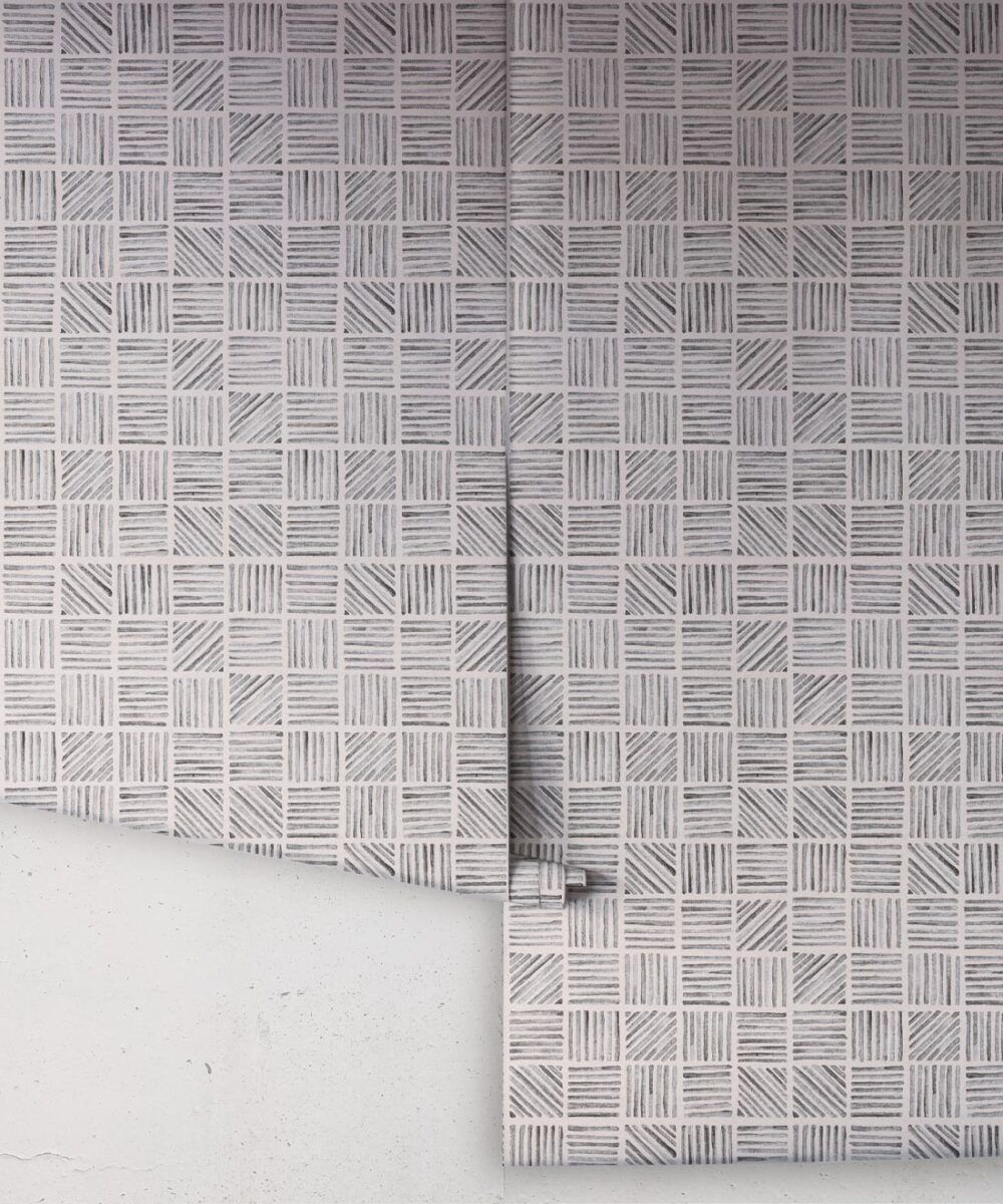 Lignes Deux Wallpaper • Weave Pattern • Milton & King USA