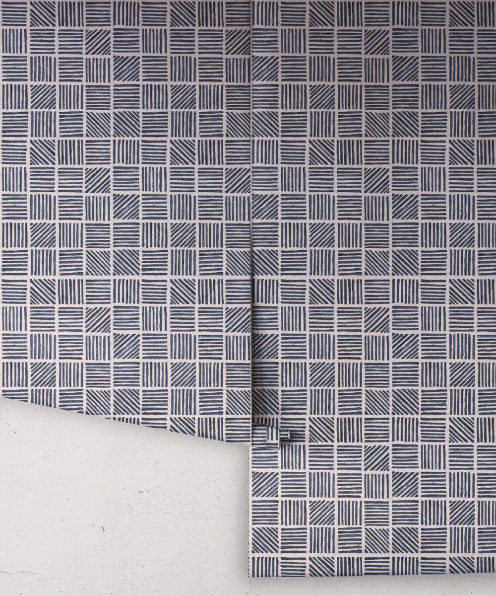 Lignes Deux Wallpaper • Weave Pattern • Milton & King USA