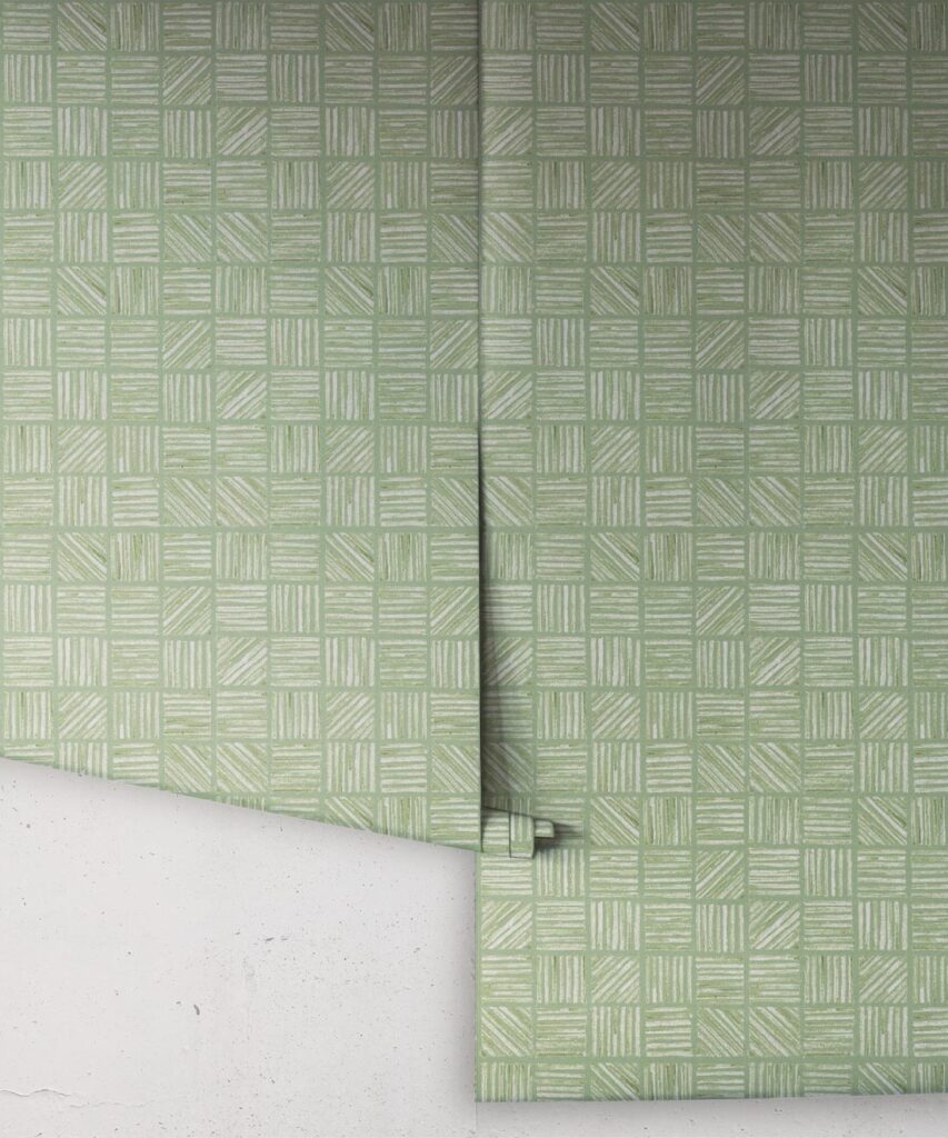 Lignes Deux Wallpaper • Weave Pattern • Milton & King USA