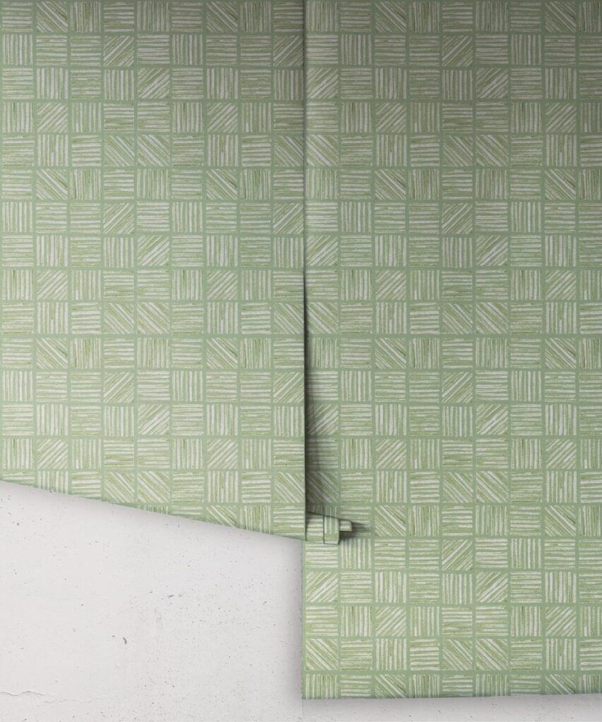 Lignes Deux Wallpaper • Weave Pattern • Milton & King USA