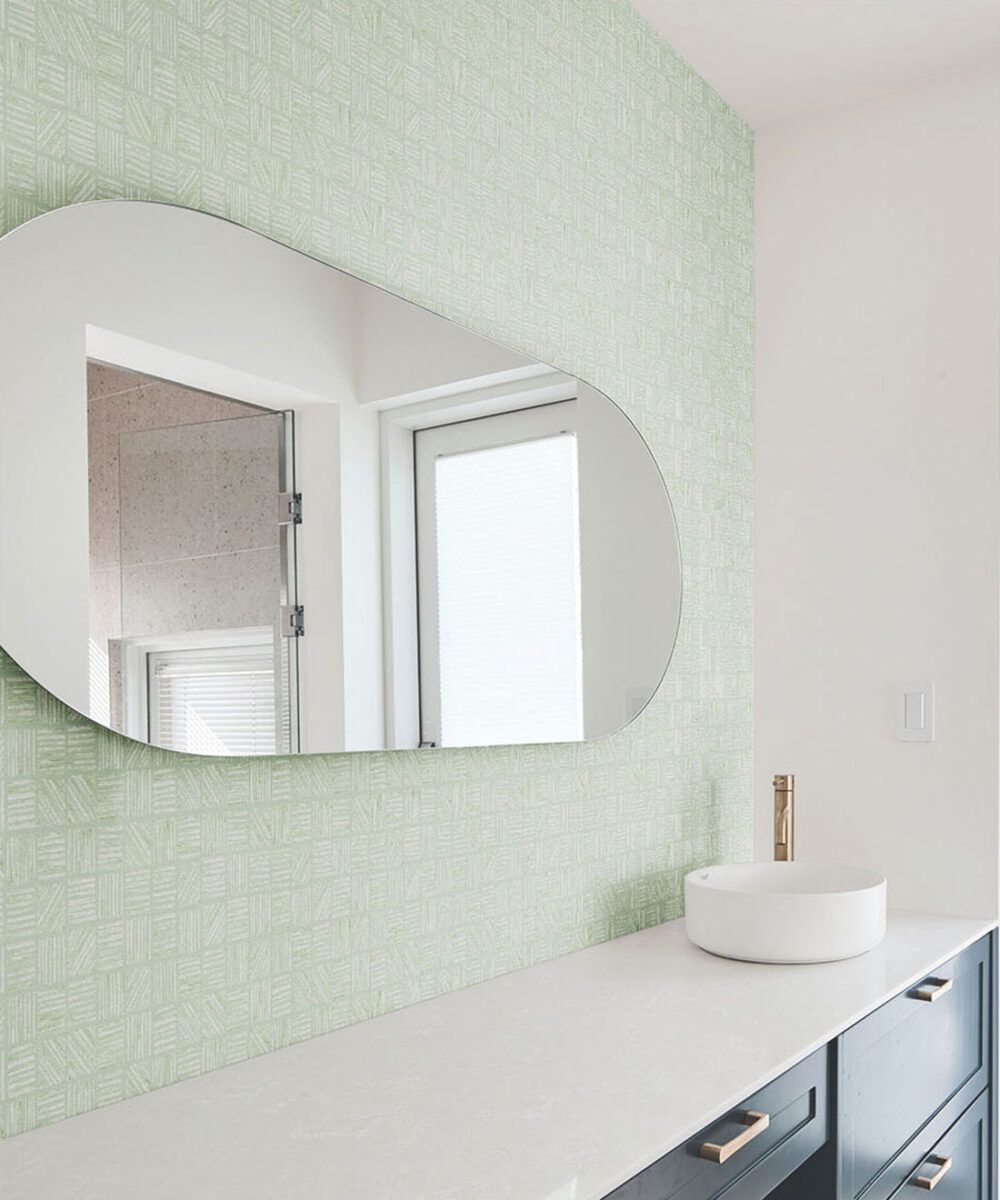 Lignes Deux Wallpaper • Weave Pattern • Milton & King USA