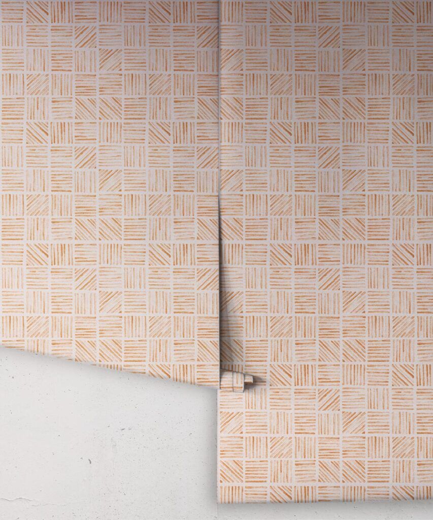 Lignes Deux Wallpaper • Weave Pattern • Milton & King USA
