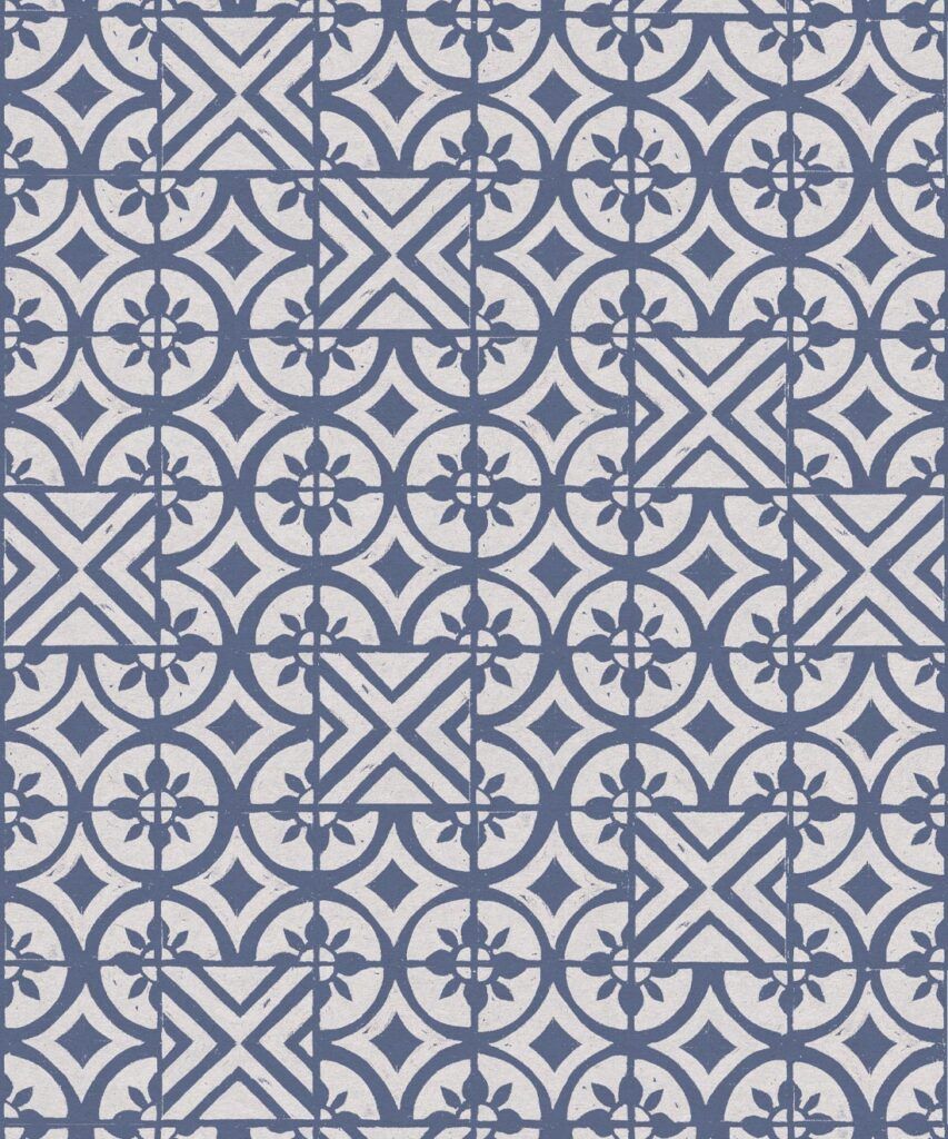 Pétales Trois Wallpaper • Watercolor Tile • Milton & King USA