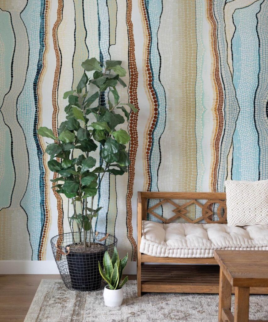 Garra-Goon Mural • Indigenous Abstract Mural • Milton & King USA