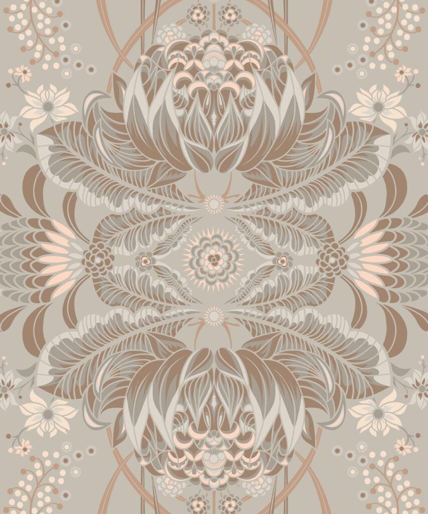 Bush Beauty Wallpaper • Intricate Florals • Milton & King USA