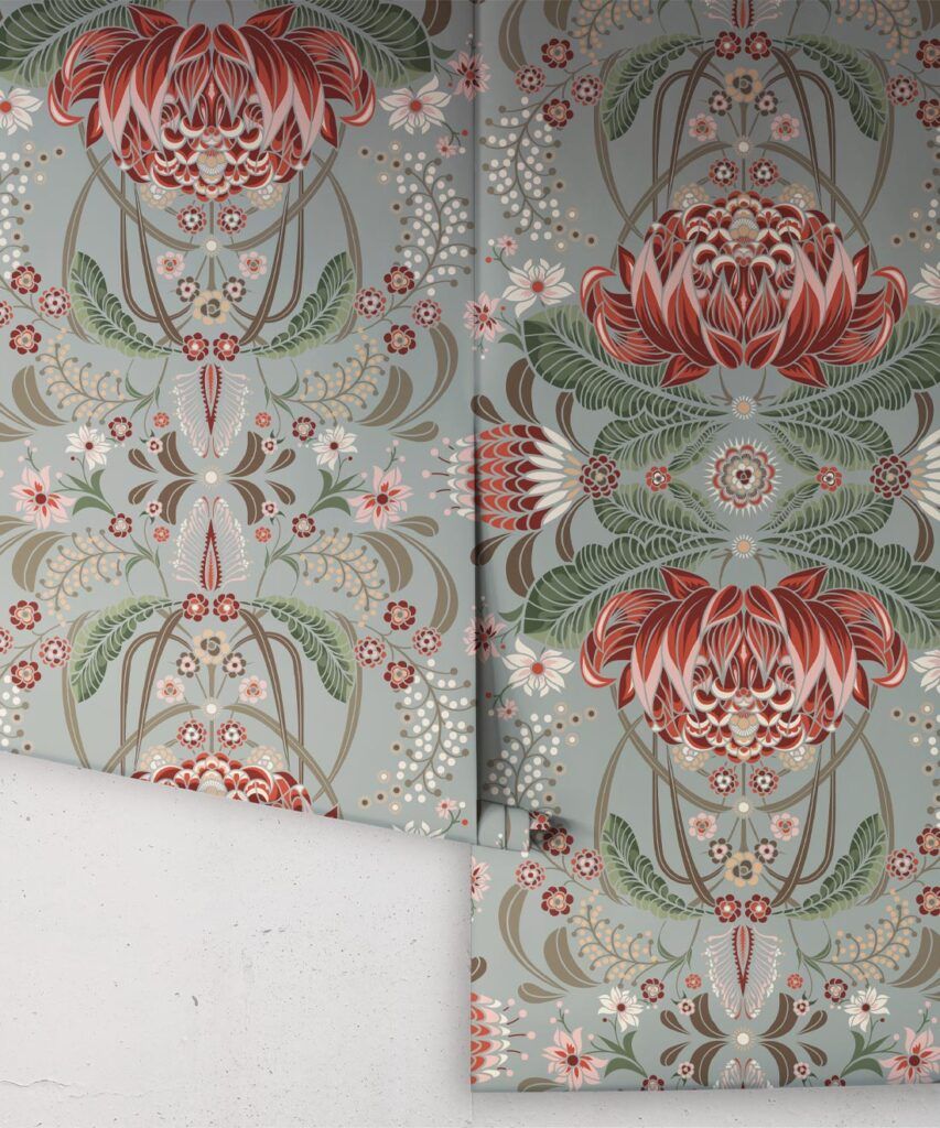 Bush Beauty Wallpaper • Intricate Florals • Milton & King USA
