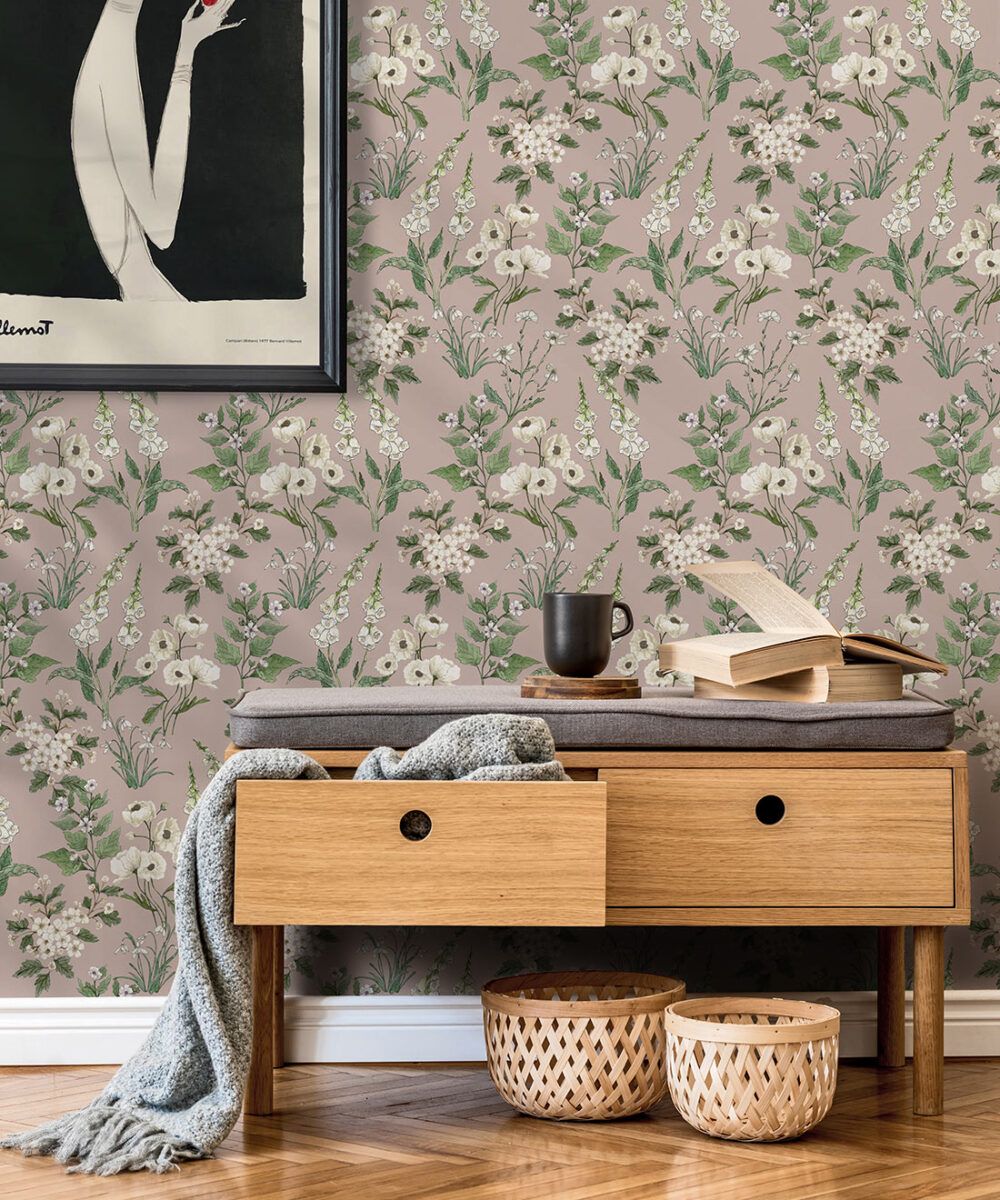 Garden Delight Wallpaper • Floral Wallpaper • Milton & King USA