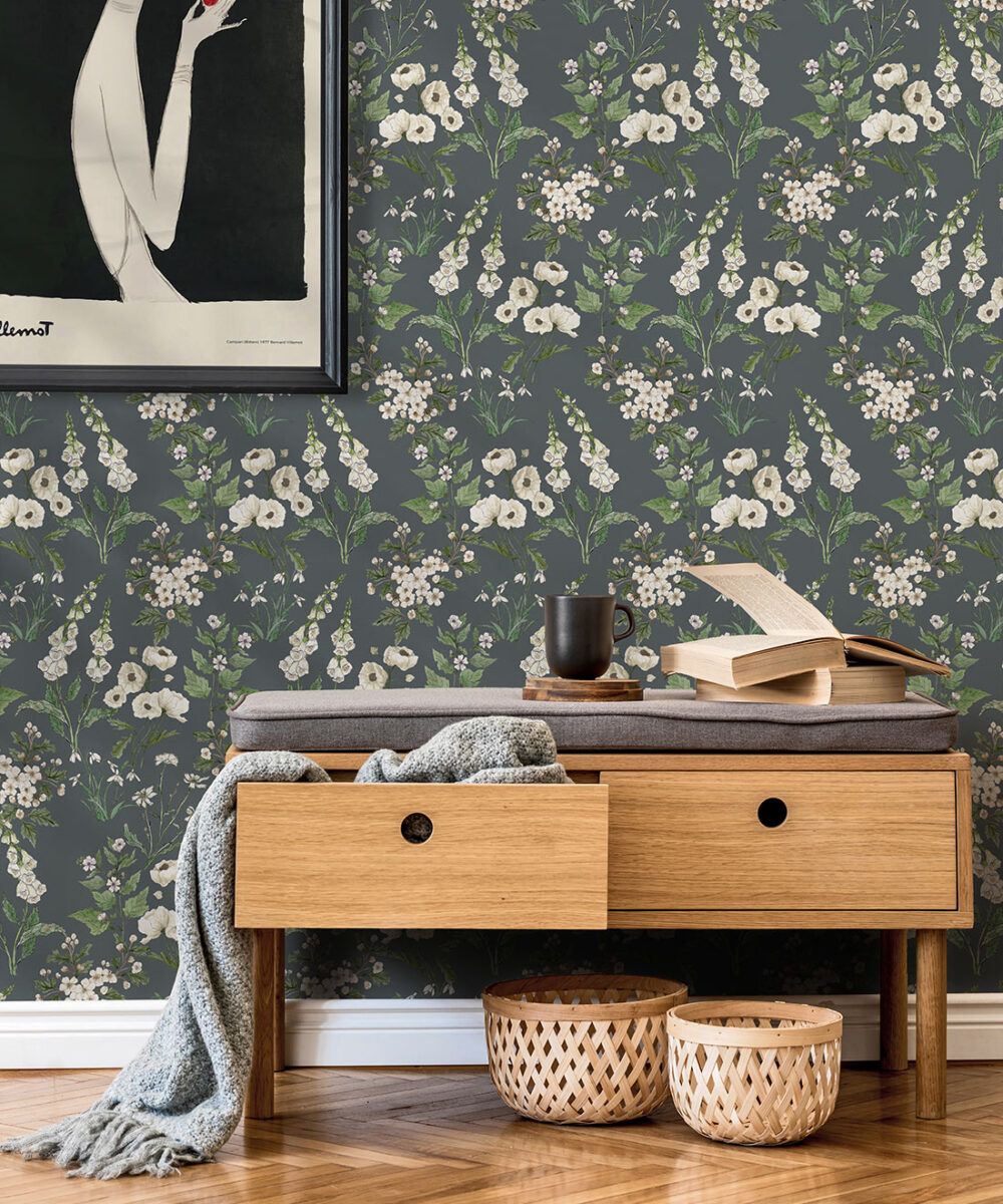 Garden Delight Wallpaper • Floral Wallpaper • Milton & King USA