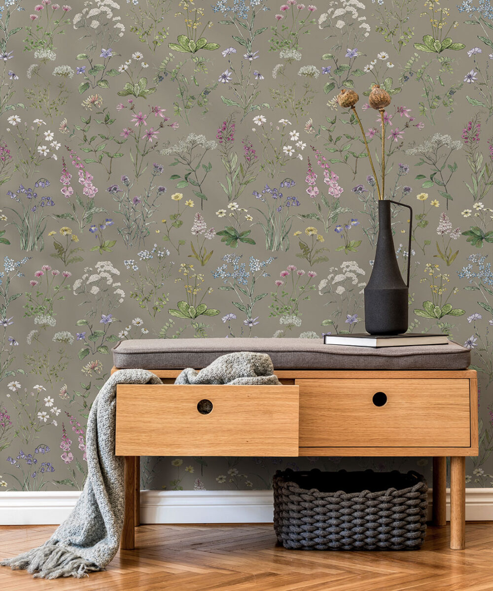 Wild Meadow Wallpaper • Floral Wallpaper • Milton & King USA