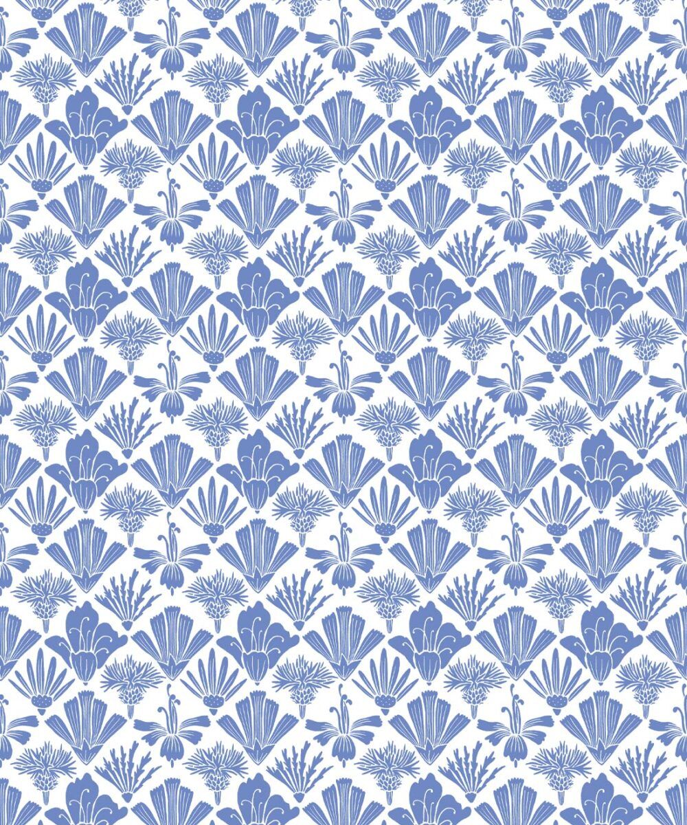 Fanned Flowers Wallpaper• Floral Wallpaper • Milton & King USA