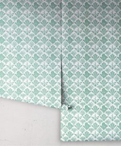 Fanned Flowers Wallpaper• Floral Wallpaper • Milton & King USA