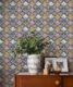 Fanned Flowers Wallpaper• Floral Wallpaper • Milton & King USA
