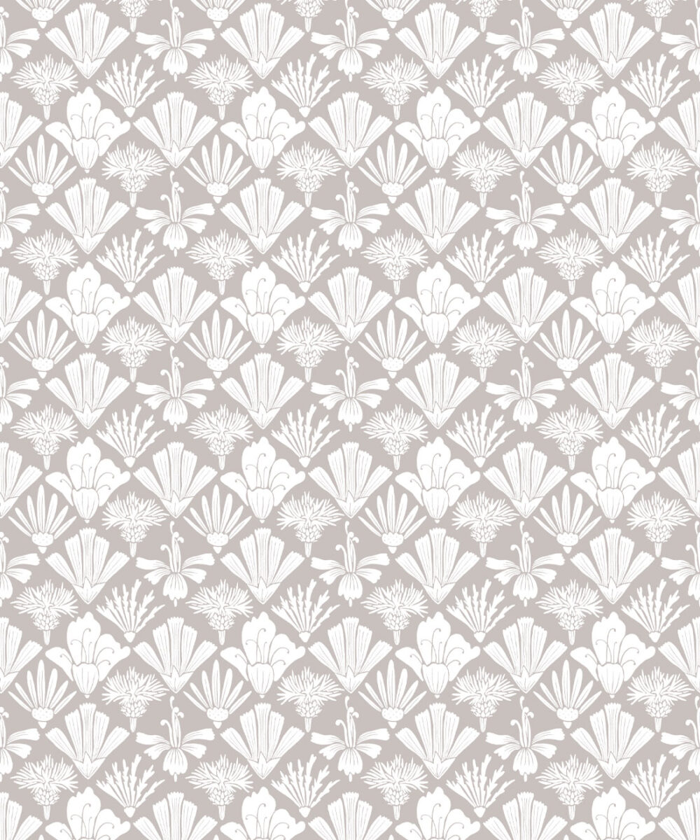 Fanned Flowers Wallpaper• Floral Wallpaper • Milton & King USA