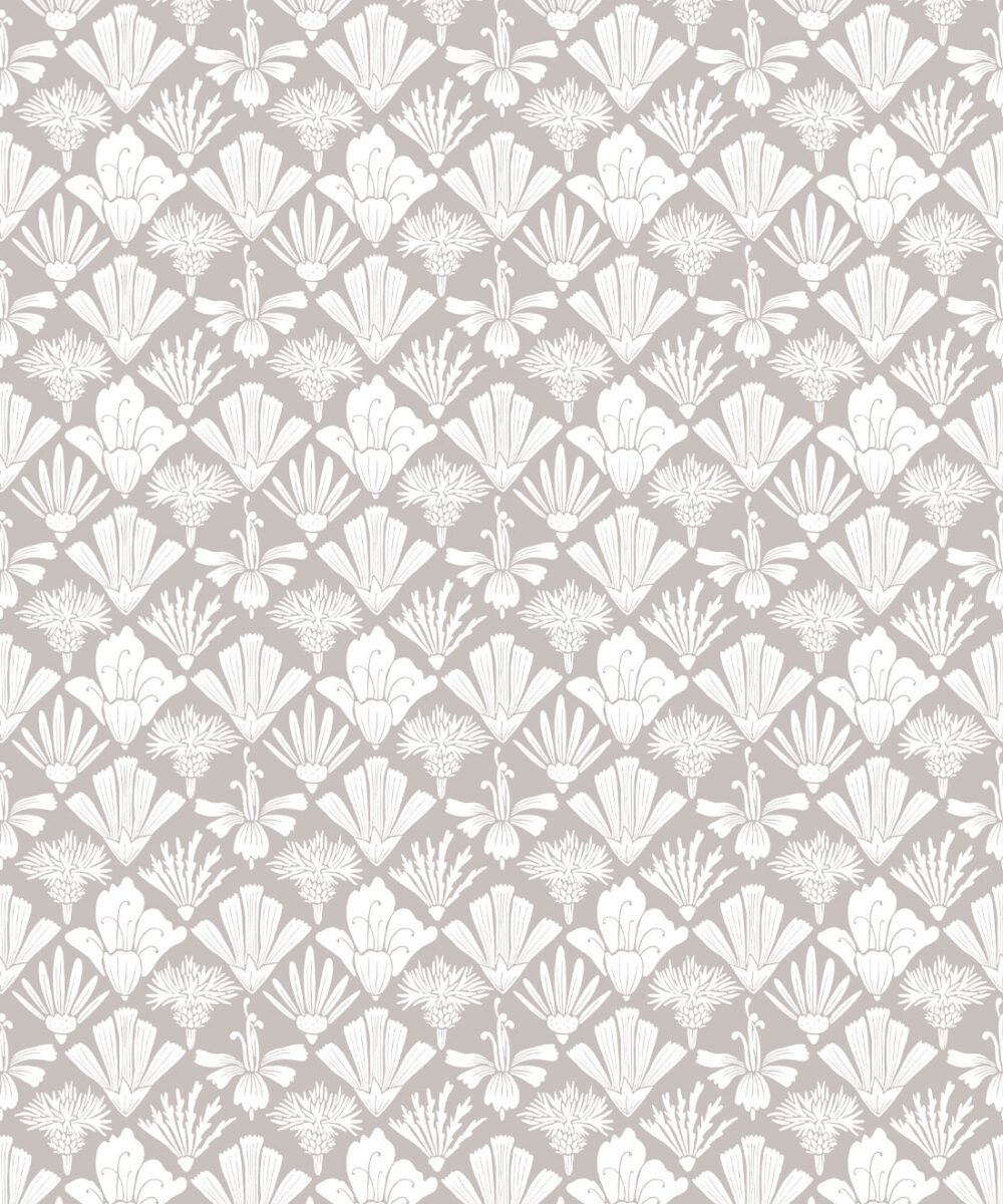 Fanned Flowers Wallpaper• Floral Wallpaper • Milton & King USA