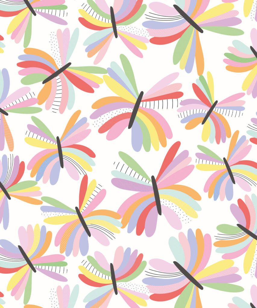 Flutter Wallpaper • Butterflies For Kids Rooms • Milton & King USA