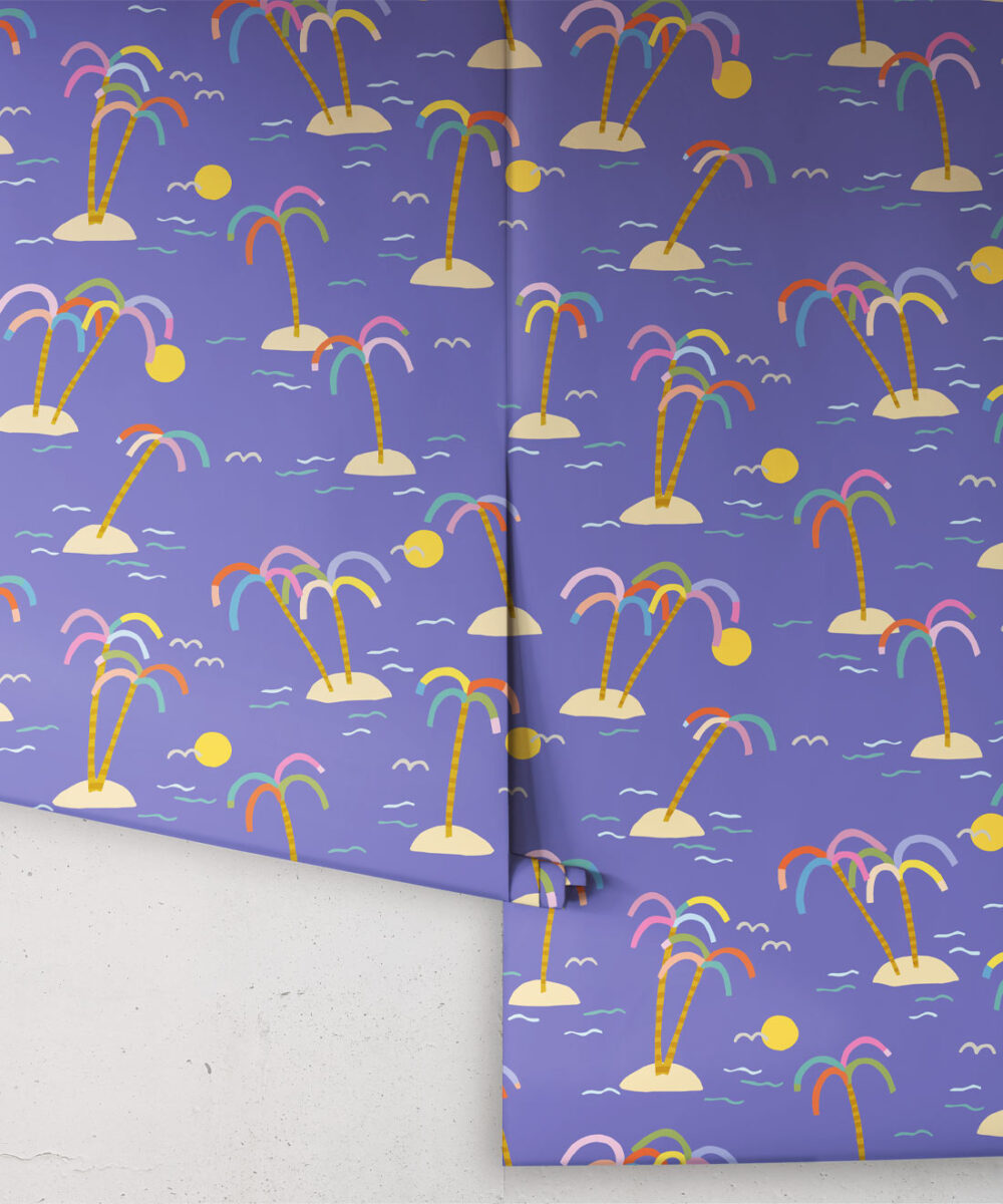 Happy Like A Holiday Wallpaper • Palm Trees • Milton & King USA