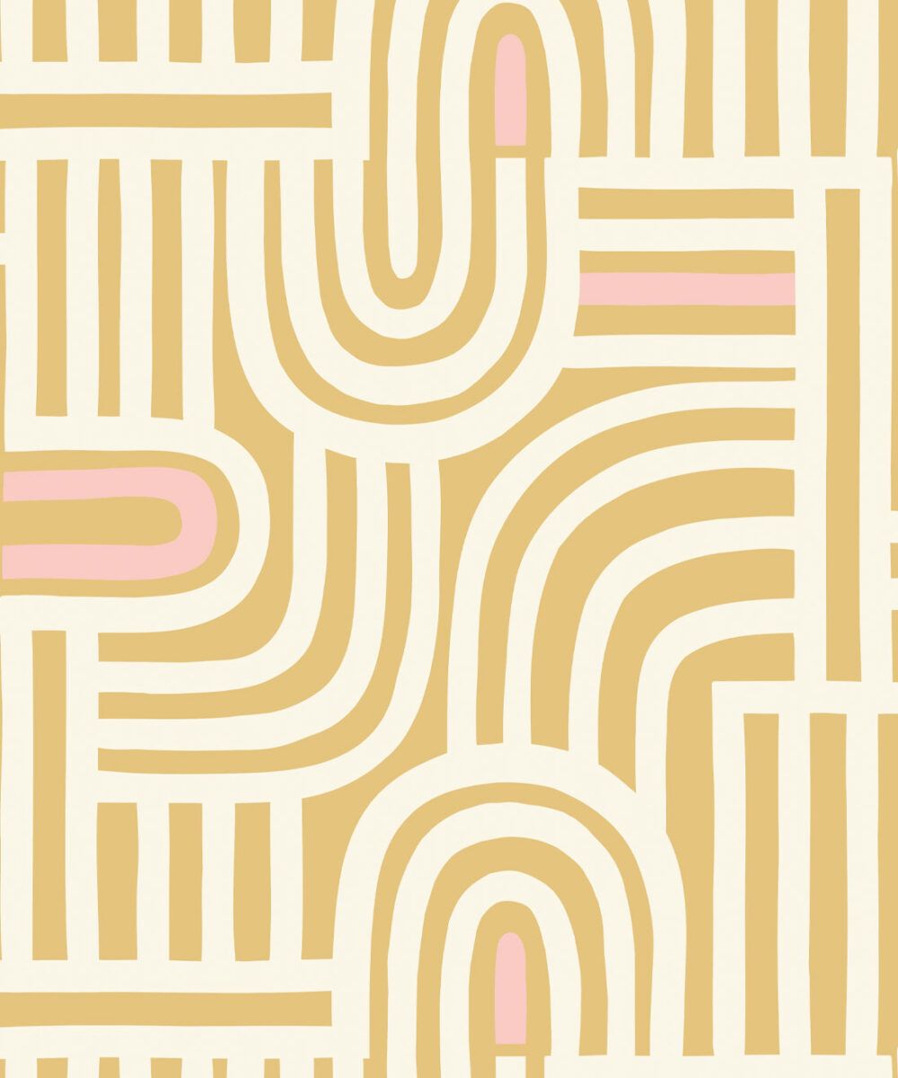 Maze Wallpaper • Arches & Rainbows • Milton & King USA